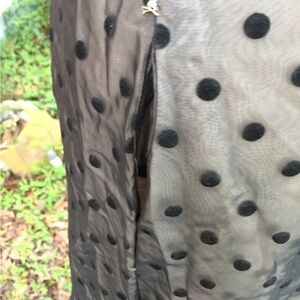 Raymond | Dresses | Vintage Hostess Gown Black Polka Dot 94s 1950s ...